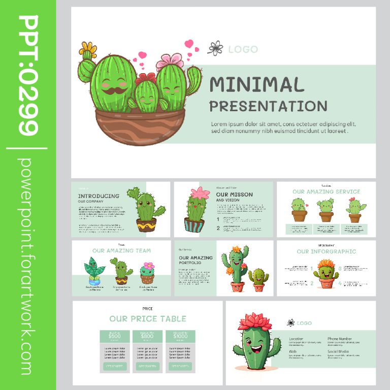 Template PowerPoint สวยๆ เรียบหรู มินิมอล